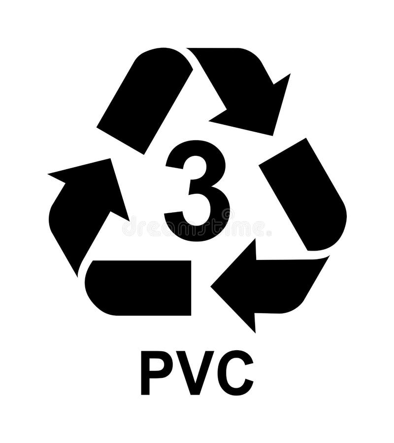 Recycling Symbols for Plastic. Vector Icon Illustration PVC Stock ...