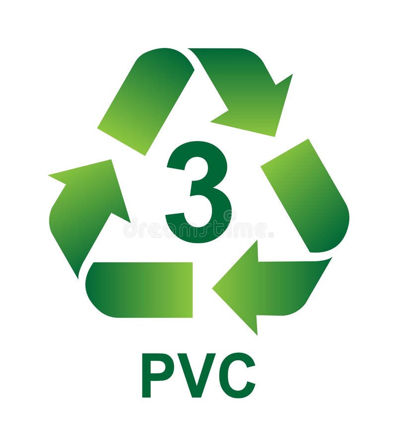 Recycling Symbols for Plastic. Vector Icon Illustration PVC Stock ...