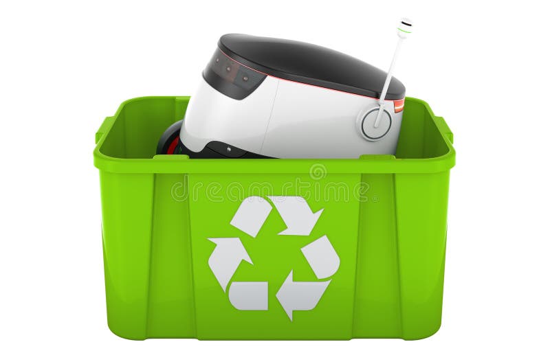 Rubbish Bin Robot Stock Illustrations – 92 Rubbish Bin Robot Stock ...