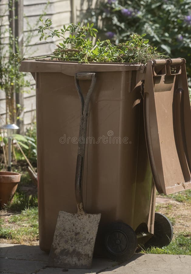 Recycling Waste in the Garden Stock Photo - Image of garden, grass ...