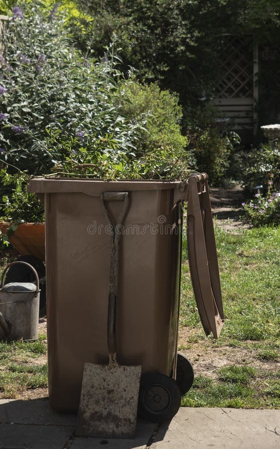 Recycling Waste in the Garden Stock Image - Image of garden, cuttings ...