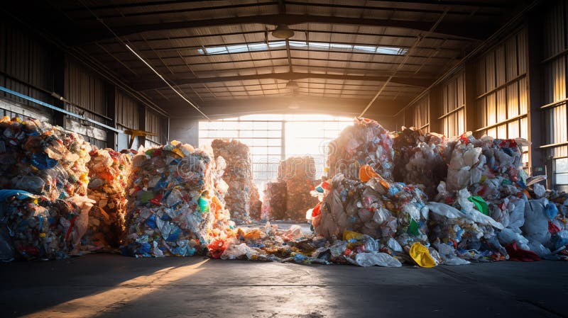 Recycling Waste in the Separation Plant. Stock Illustration ...