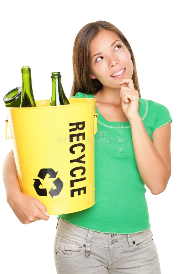 Recycle girl stock photo. Image of beautiful, environmentalist - 17336958