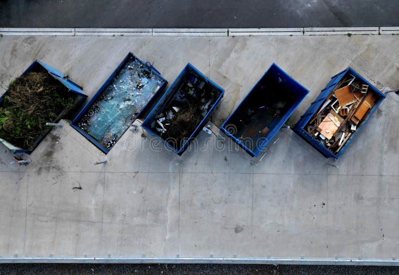 Recycling Yard with a Ramp for Dumping and Sorting Waste into ...