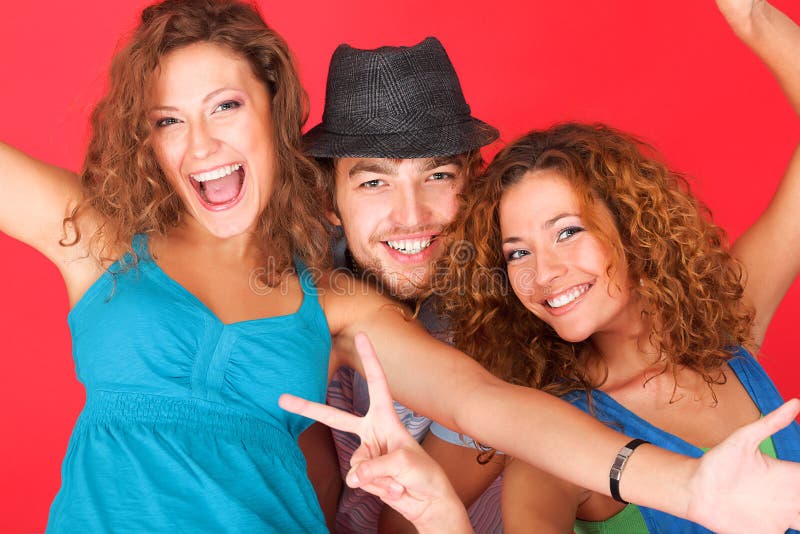 Red stock image. Image of group, dance, color, boyfriend - 11459045