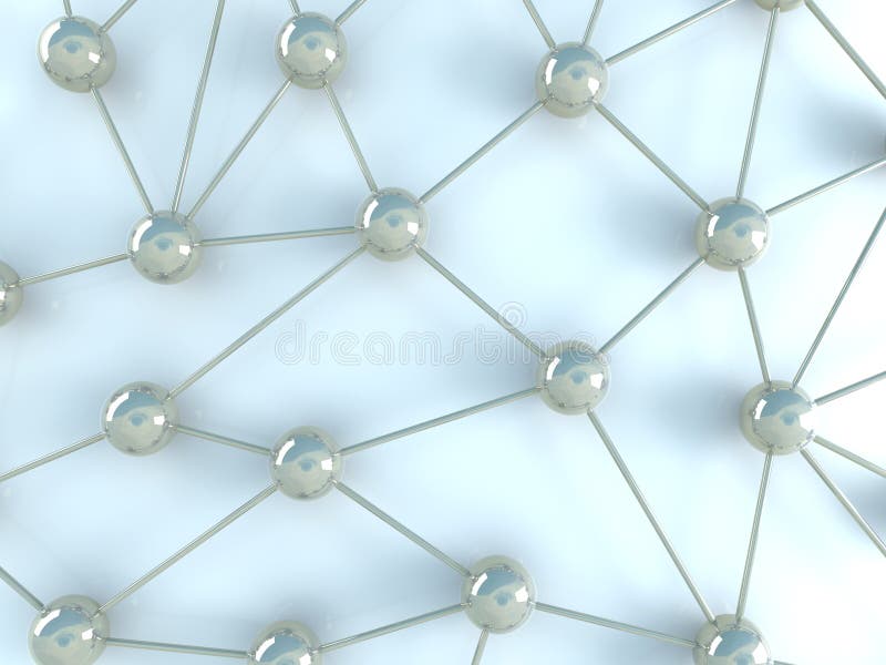 Nodo de red stock de ilustración. Ilustración de esfera - 14144290