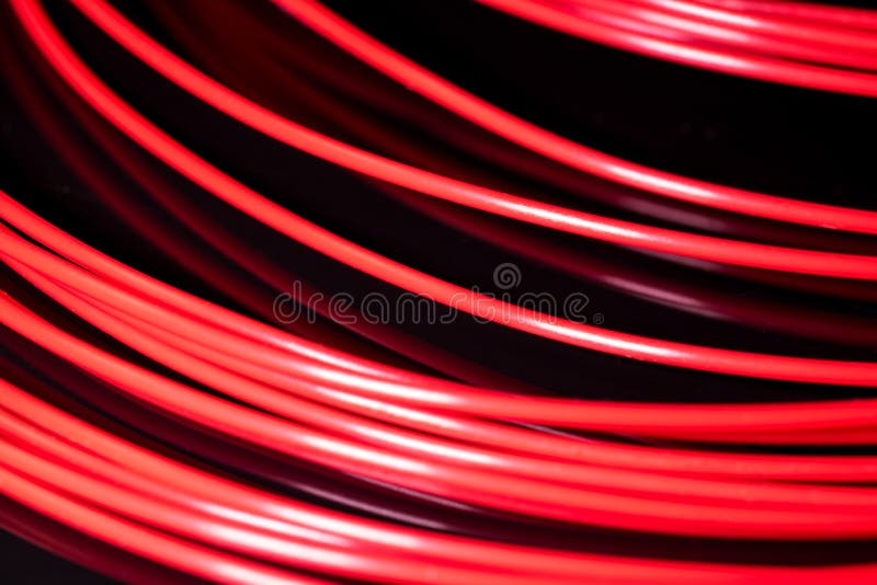 Red ABS Plastic for 3D Printer Stock Photo - Image of assortment, basis ...