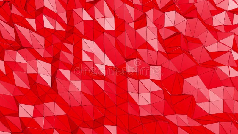 Abstract Animated Background of Red. 3d Render Stock Video - Video of ...