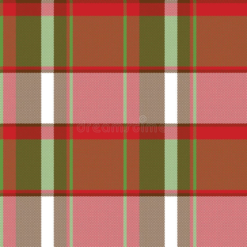 Red Abstract Asymmetrical Check Plaid Seamless Pattern Stock Vector ...