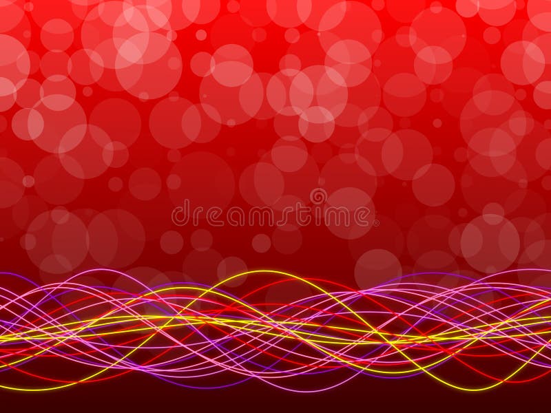 Red Abstract Background, Circles and Form Stock Illustration ...