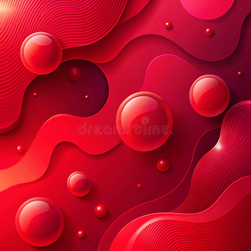 Red Abstract Fluid Background Stock Illustration - Illustration of ...
