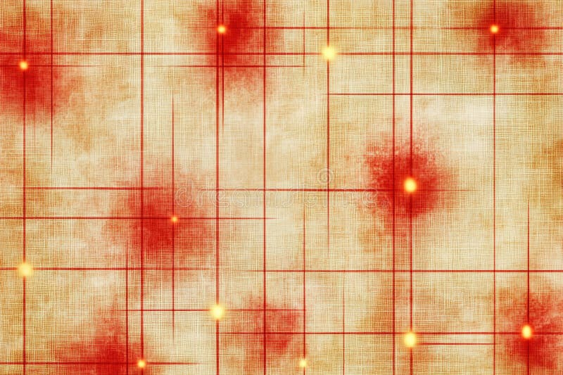 Red Crosshatch Abstract Background with Glowing Spots Stock Image ...