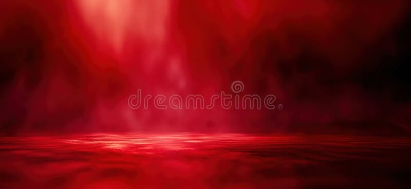 Red Abstract Background with Mist and Light Effects for Creative Design ...
