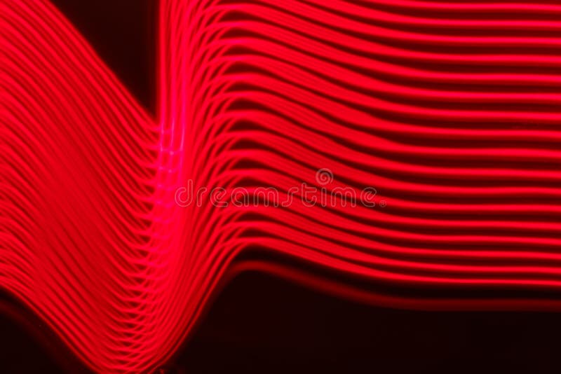 Red Abstract Background and Neon Stripes Stock Photo - Image of wave ...