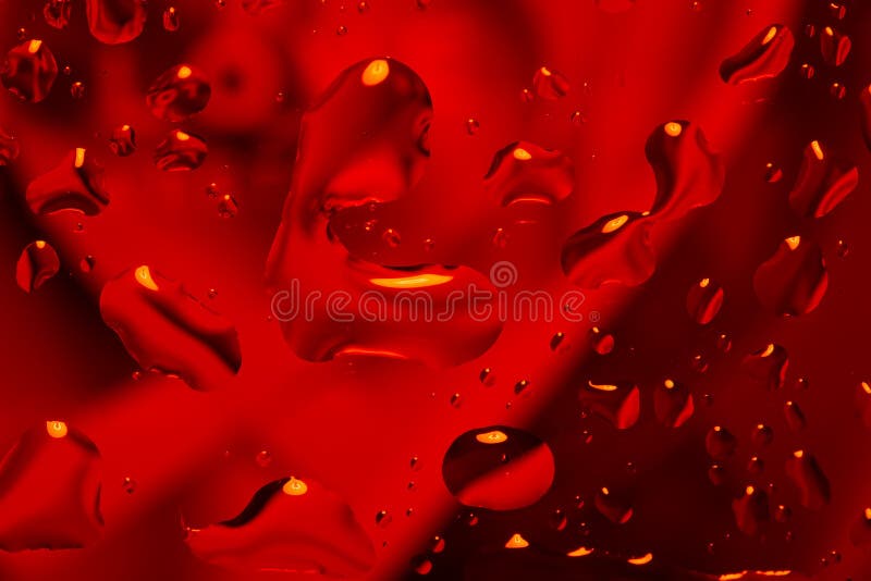 Red Abstract Background with Water Drops Stock Image - Image of ...