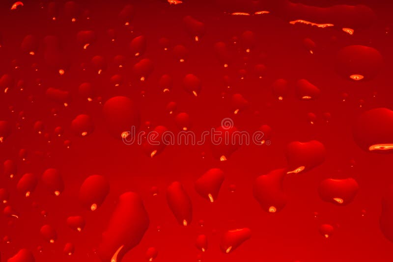 Red Abstract Background with Water Drops Stock Image - Image of shiny ...
