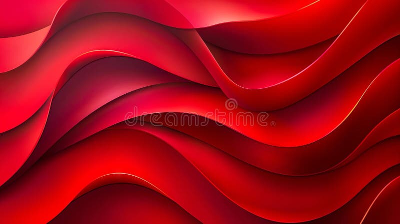 A Red Abstract Background with Wavy Lines Stock Photo - Image of design ...