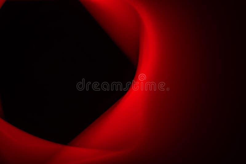 Red Abstract Circle Background with Black Hole. Design Element for ...
