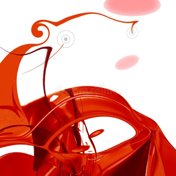 Red abstract composition stock illustration. Illustration of astronomy ...