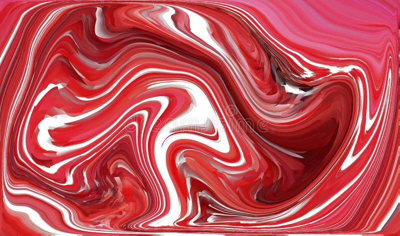Red Abstract Distorted Swirls Stock Illustration - Illustration of ...