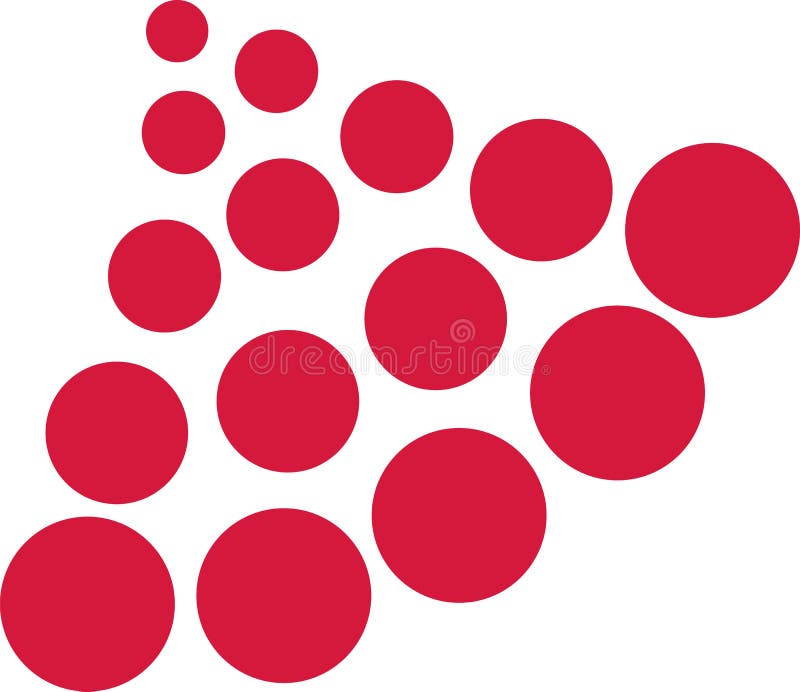 Red abstract dots stock vector. Illustration of polka - 107159619