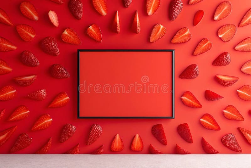 Red Abstract Dynamic Background with Bold Shapes Stock Illustration ...