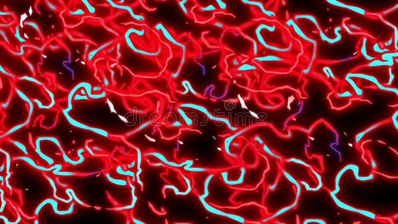 Red Abstract Energy Light Strings or Waves Background Stock Video ...