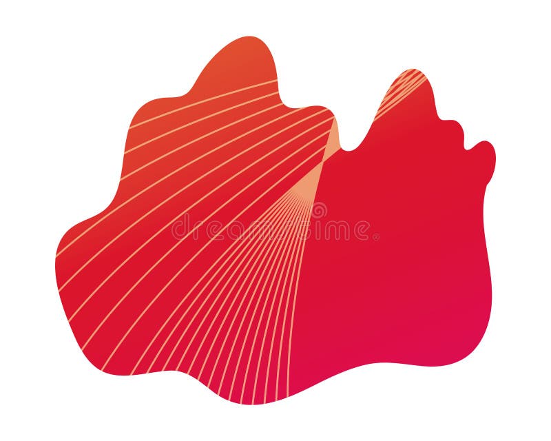 Red Abstract Figure Background Icon Stock Vector - Illustration of ...