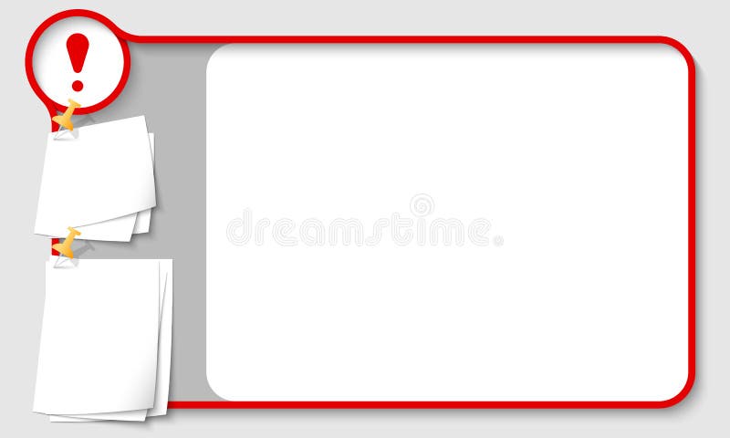 Red abstract frame stock illustration. Illustration of blank - 51400764