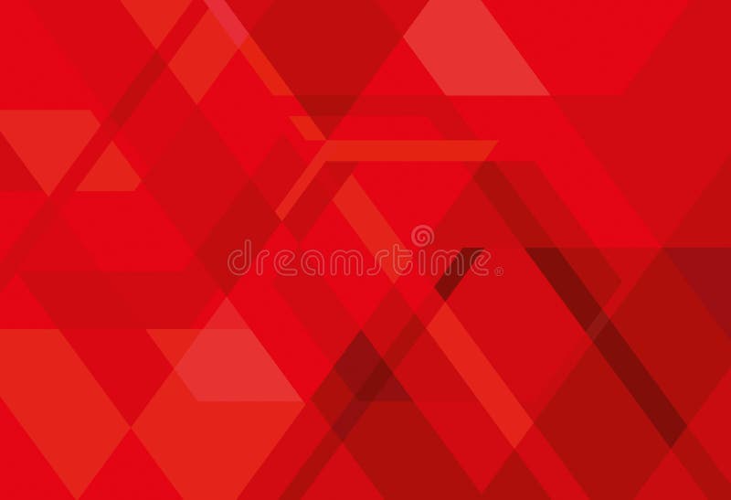 Red Abstract Geometric Background. Shape Triangles Cut Each Other Stock ...