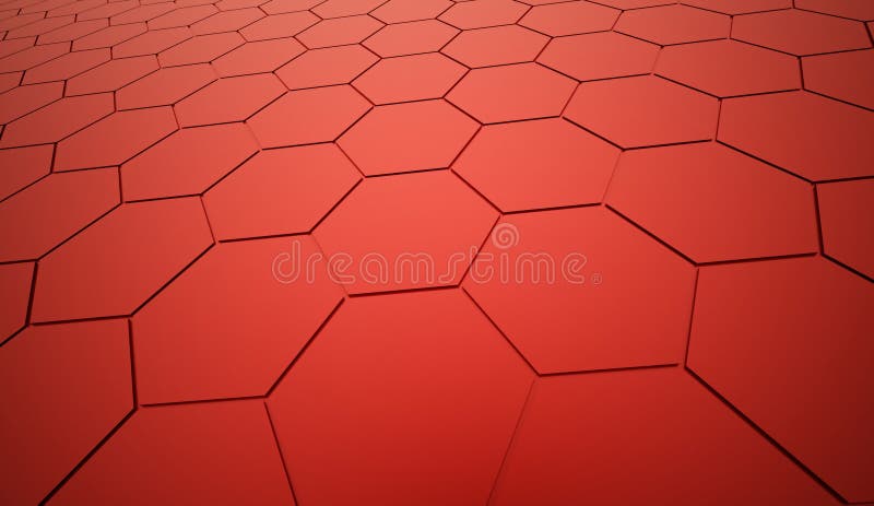 Red Abstract Hexagonal Mesh Background Stock Illustration ...