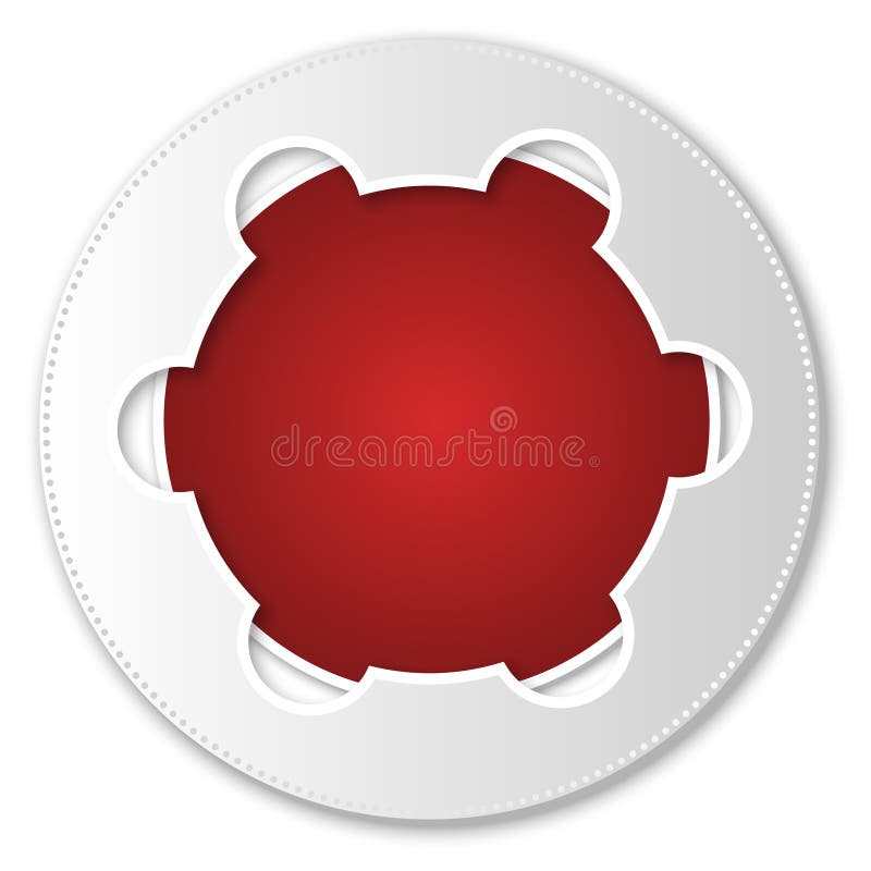Red abstract icon stock vector. Illustration of computer - 33238516