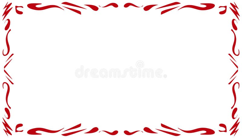 Red Abstract Illustration Background Frame Border Texture Stock Vector ...