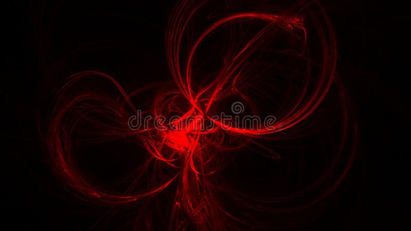 Red Abstract Illustration of a Rendered Flame Stock Illustration ...