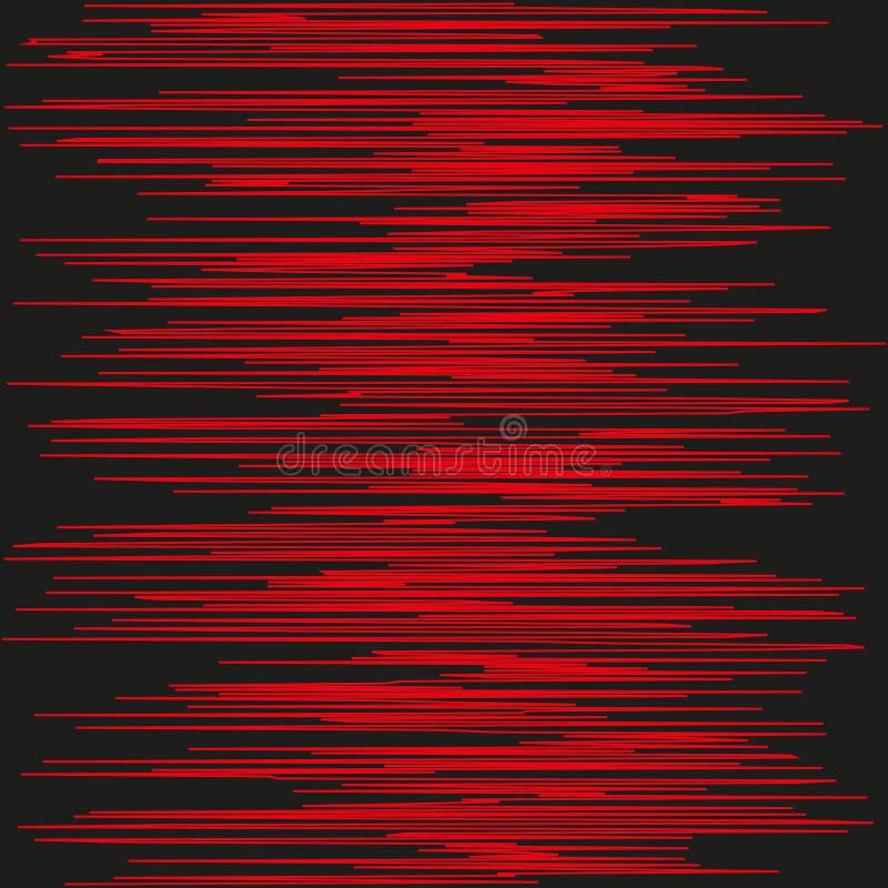 Red Abstract Lines. Dynamic Movement Design. Black Background Contrast ...