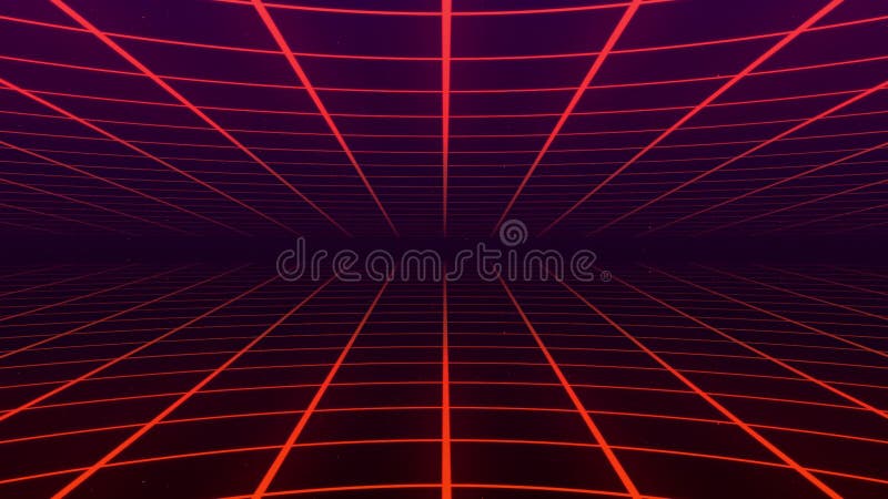 Red Abstract Lines Geometric Background. Data Stream. Movement Effect ...