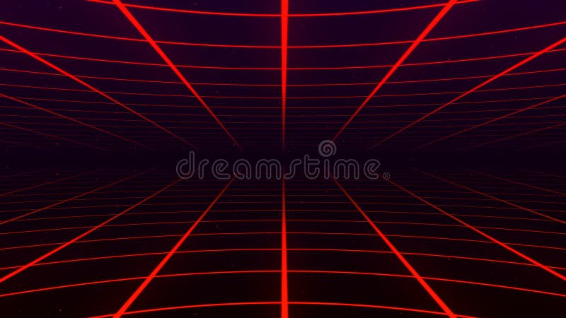 Red Abstract Lines Geometric Background. Data Stream. Movement Effect ...