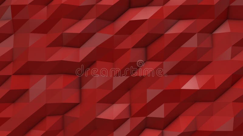 Red Abstract Low Poly Triangle Background Stock Illustration ...