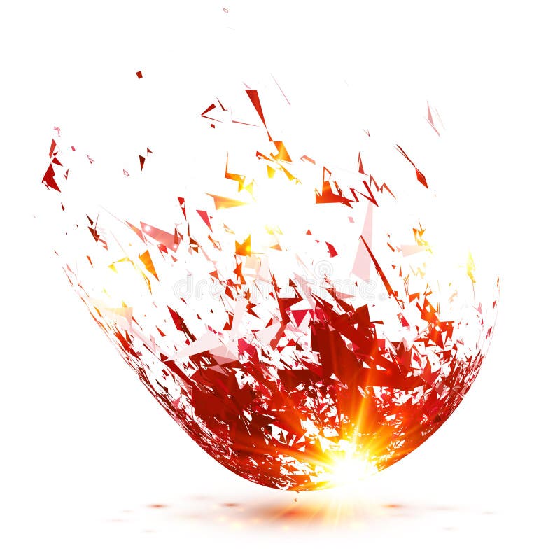 Vector Explode. Explode Effect Animation with Smoke. Cartoon Explosion ...