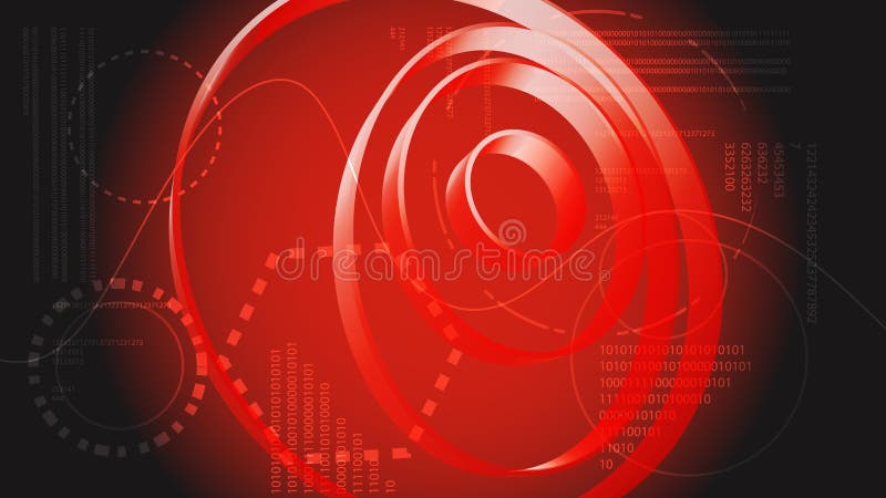 Red Abstract Modern Energy Technology Digital HUD Display Elements from ...