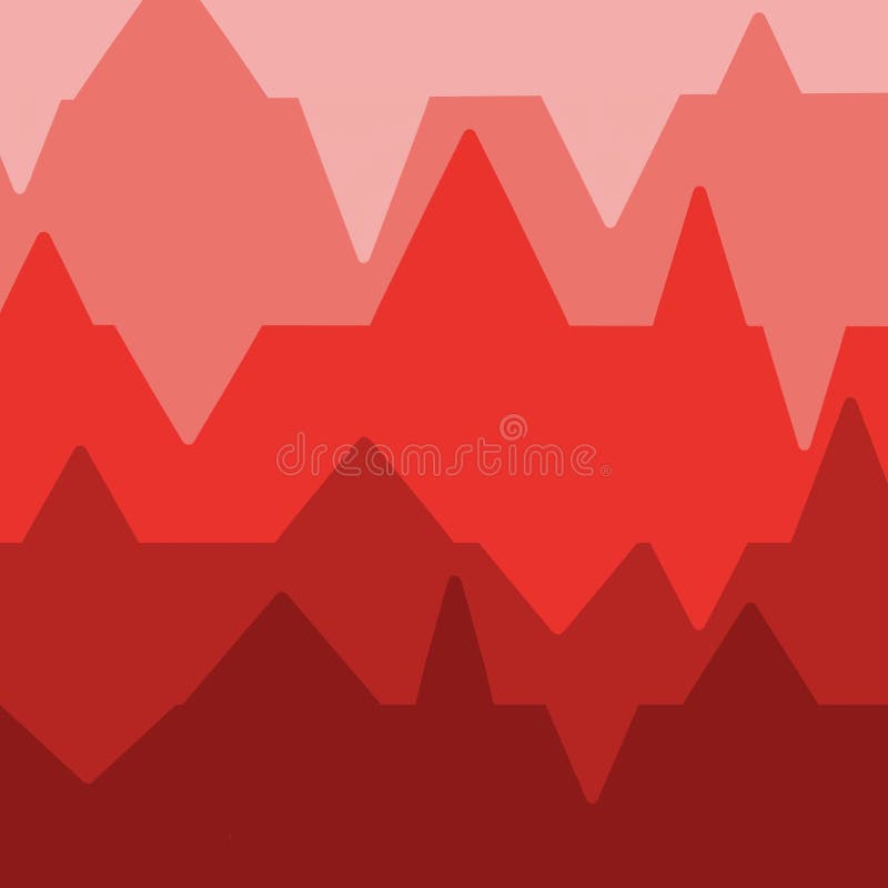 Abstract Red Gradient Mountain Range Background Stock Illustration ...