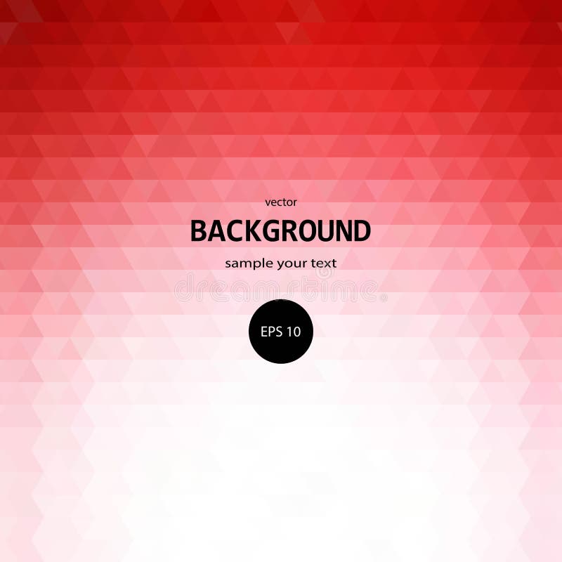 Red Abstract Pattern. Triangle Design. Polygonal Style. Eps 10 Stock ...