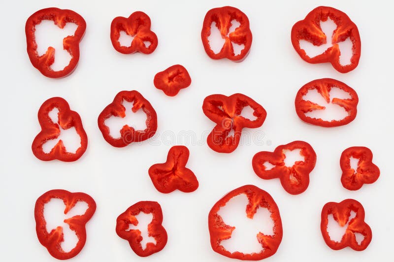 Red Abstract of Pepper Rings Stock Photo - Image of element, festive ...