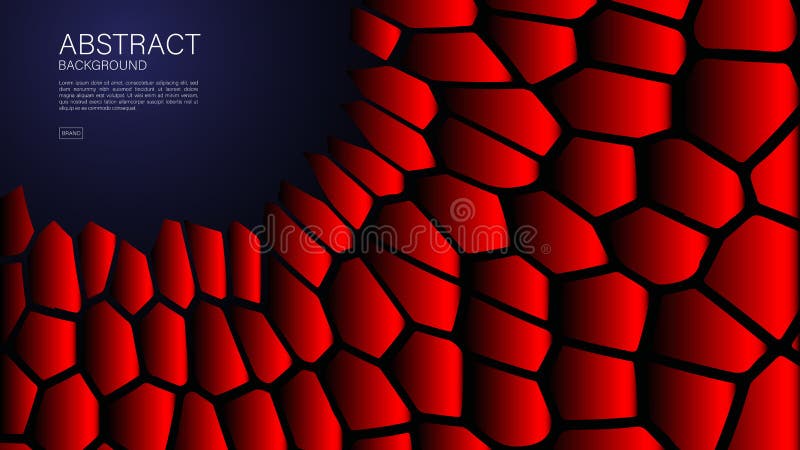 Red Abstract Polygon Background, Polygon Vector, Geometric Vector ...