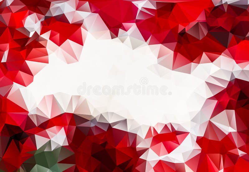 Red Abstract Polygon Pattern Background Stock Illustration ...