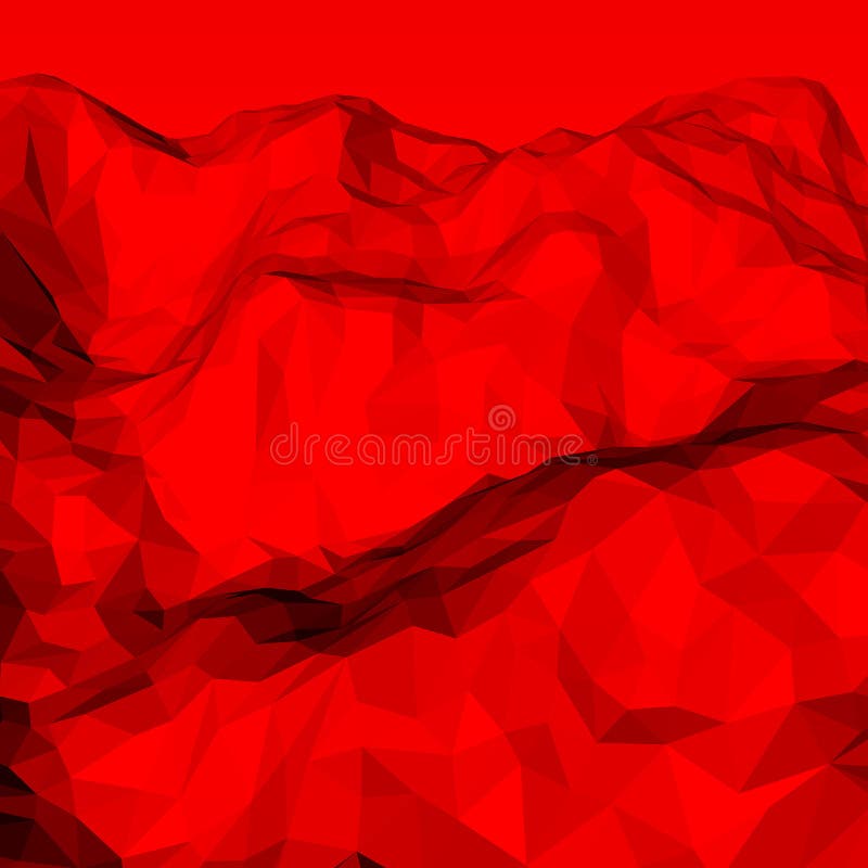 Red Abstract Polygonal Background Stock Vector - Illustration of ...