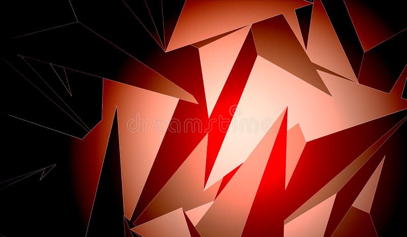 Red Abstract Polygonal Bitmap Illustration with Dark Gradient Stock ...