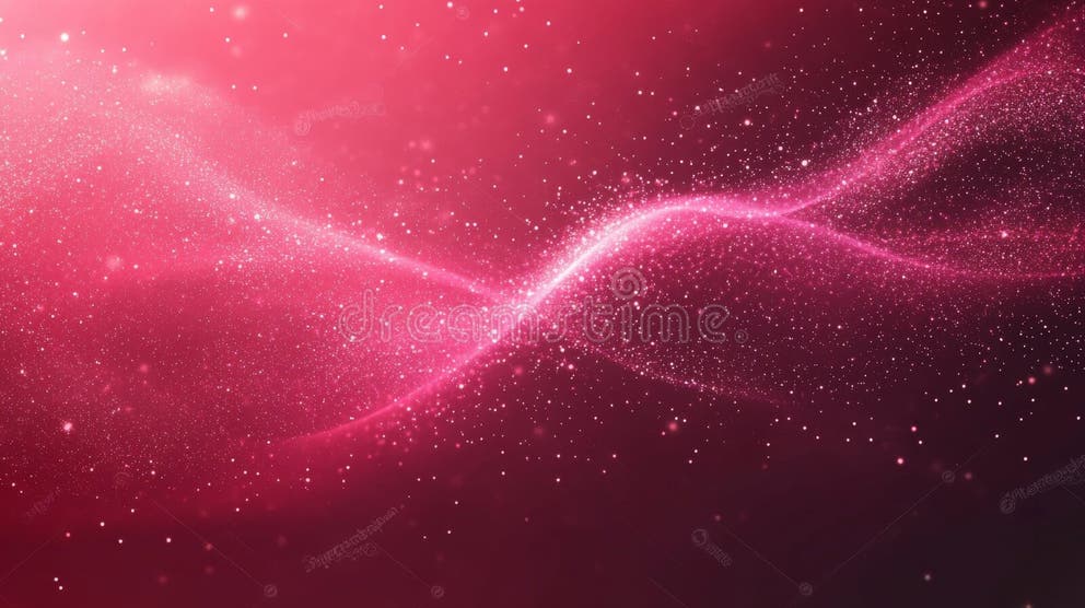 Red Abstract Polygonal Space with Connected Dots and Lines, Set Against ...