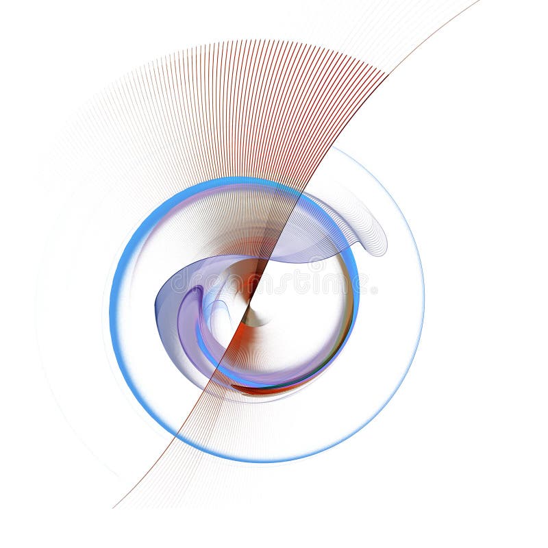 Red Abstract Rotor Blade Rotates. Technical Symbol or Logo on a White ...