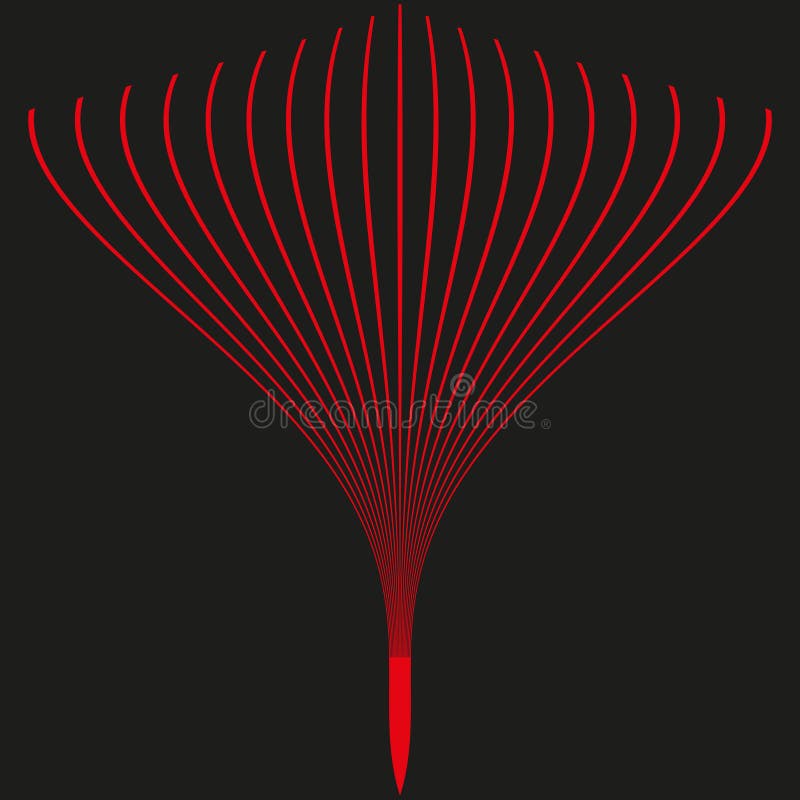 Curved Illusion - Abstract Background Stock Vector - Illustration of ...